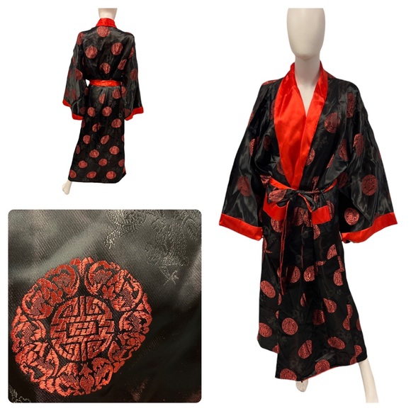 Vintage | Kimonos & Yukatas | Vintage Reversible Embroidered Belted ...
